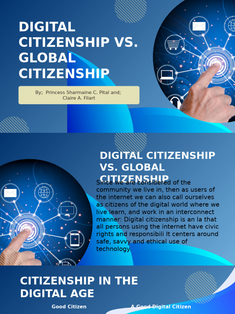 Digital vs Global Citizenship Explained | PDF | Citizenship | Internet