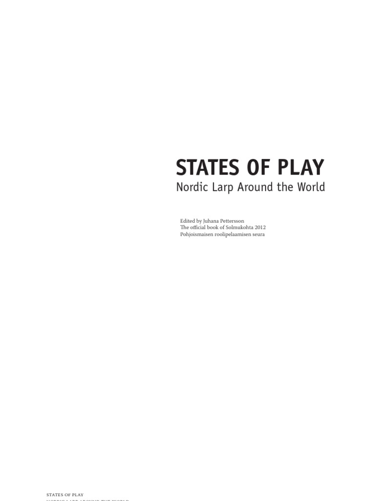 States of Play PDF Version | PDF | Dream | Science