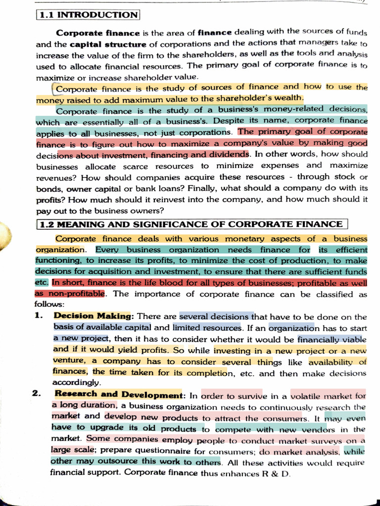 Understanding Corporate Finance Essentials | PDF | Capital Structure ...