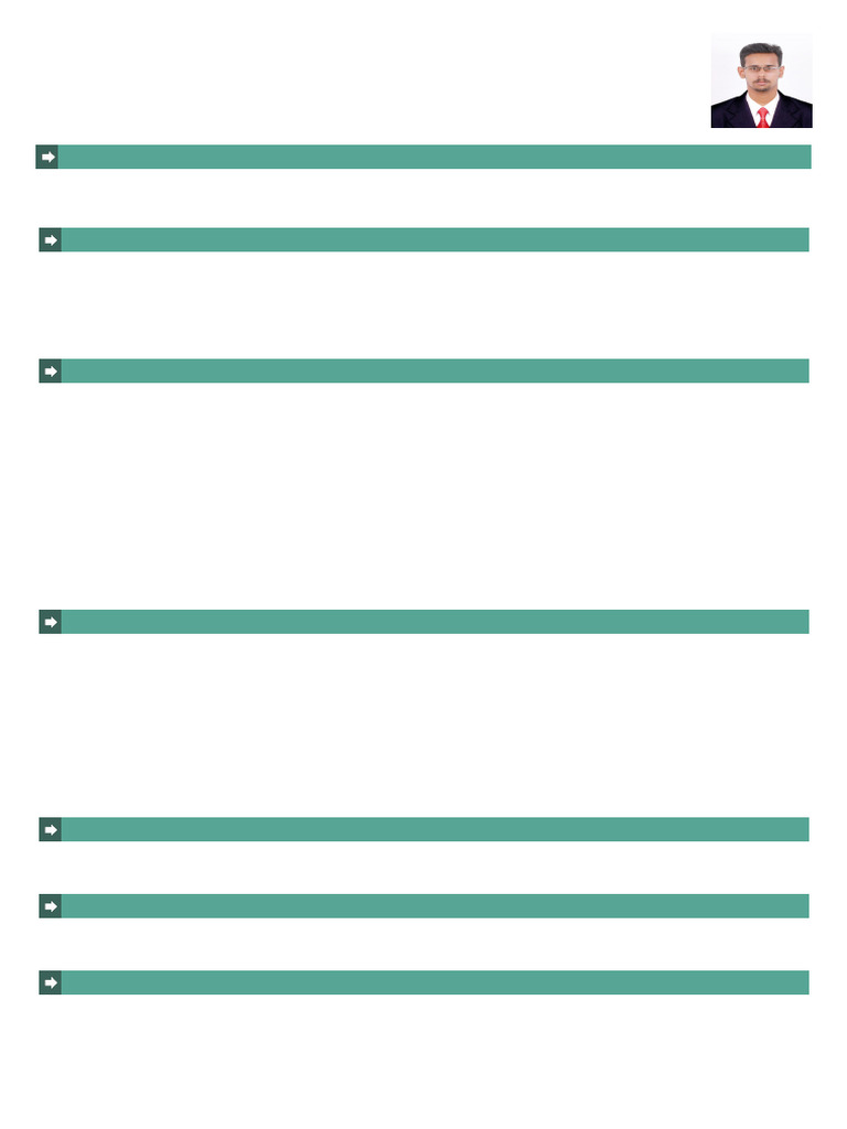 Jithin P Resume - Color Format - 01 | PDF
