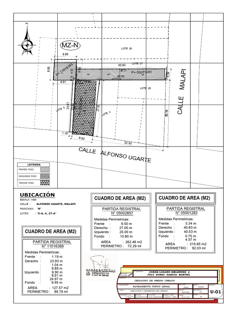 Lotes y Edificacion-CA Alfonso Ugarte y Malapi | PDF