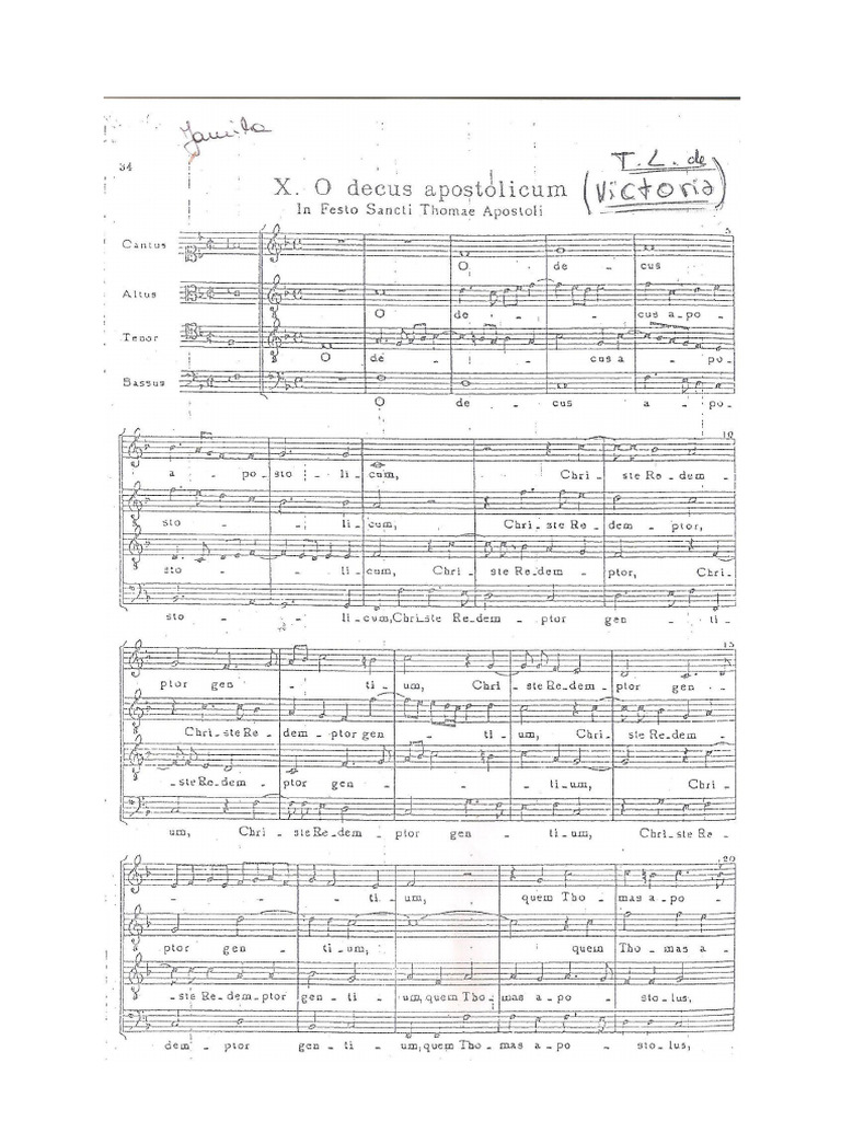 O Decus Apostolicum | PDF