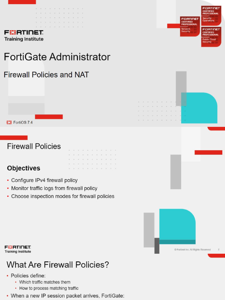 FA 02 Firewall Policies and NAT | PDF