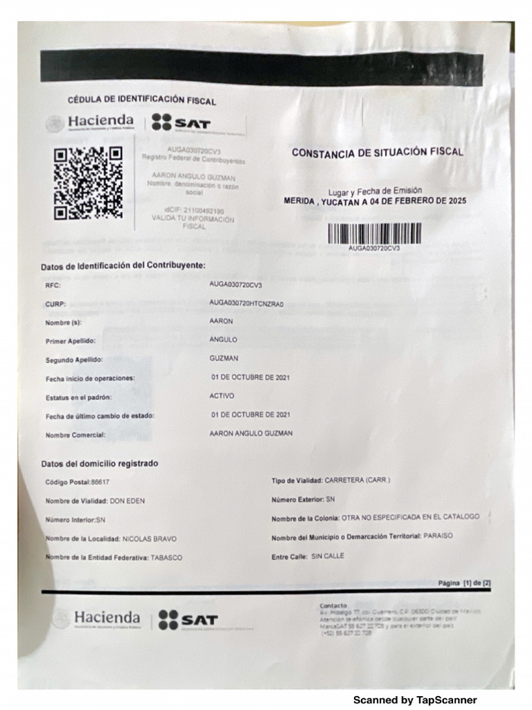 Fiscal ID Card | PDF