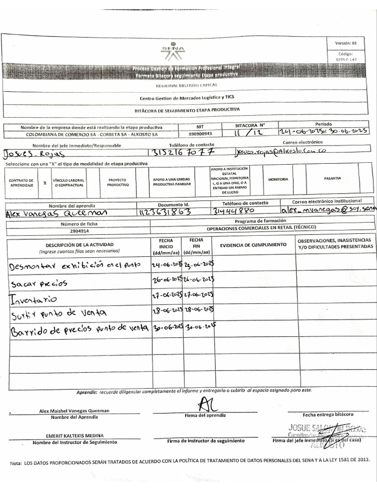 Bitacora Final | PDF