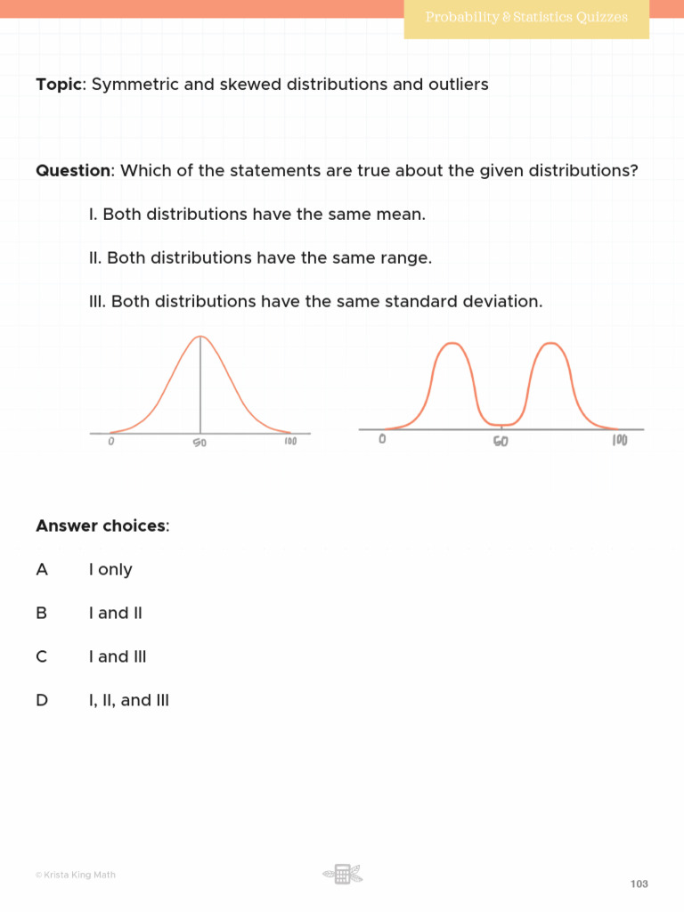 03 Symmetric and Skewed Distributions and Outliers | PDF | Skewness | Statistical Analysis