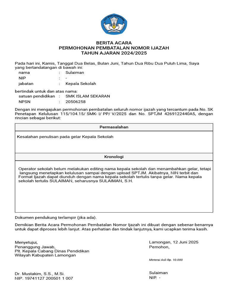 Contoh BA | PDF