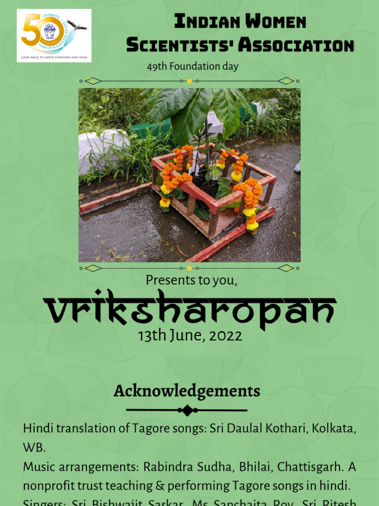 Vriksharopan Festival Celebration | PDF