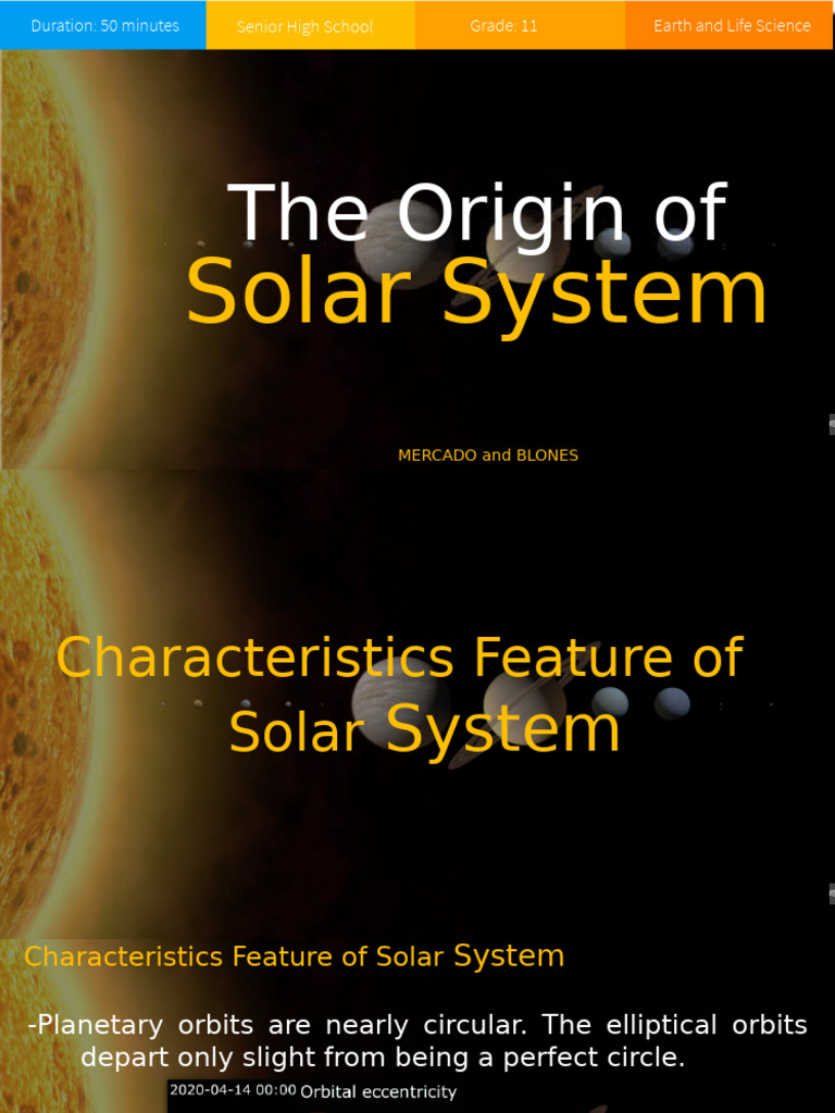 Origin of Solar System | PDF | Solar System | Planets