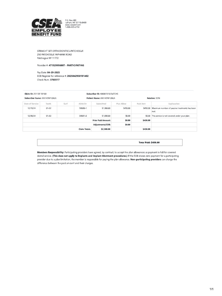 EOB | PDF
