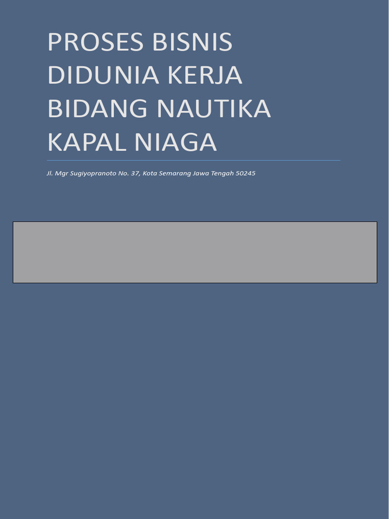 Modul Ajar Dasar-Dasar Nautika Kapal Niaga - Proses Bisnis Didunia Kerja Bidang Nautika Kapal ...