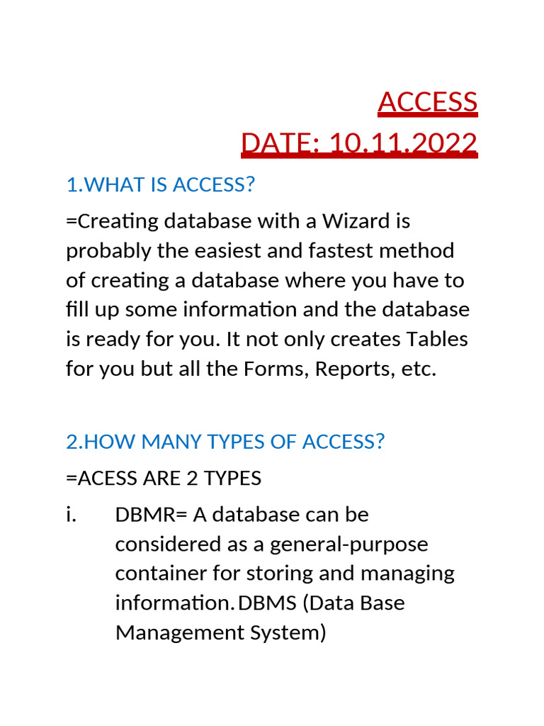 Access Date | PDF