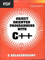 Balaguruswamy Object Oriented Programming With C++ Fourth Edition | PDF