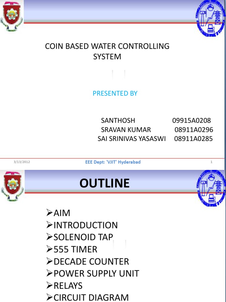 Coin Based Water Controlling System | PDF | Rectifier | Relay