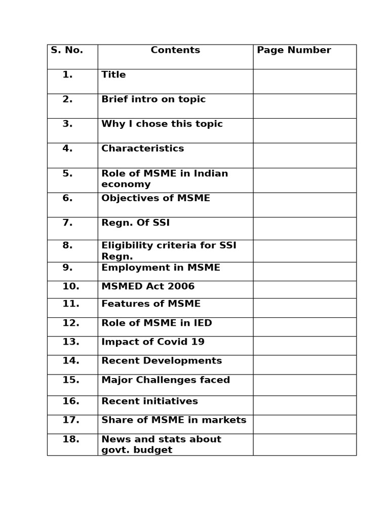 MSME Project Report Overview | PDF | Small And Medium Sized Enterprises ...