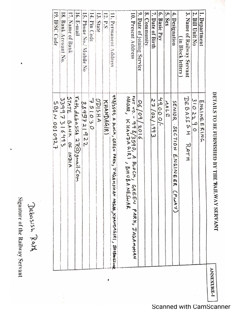 NPS Form 23 | PDF