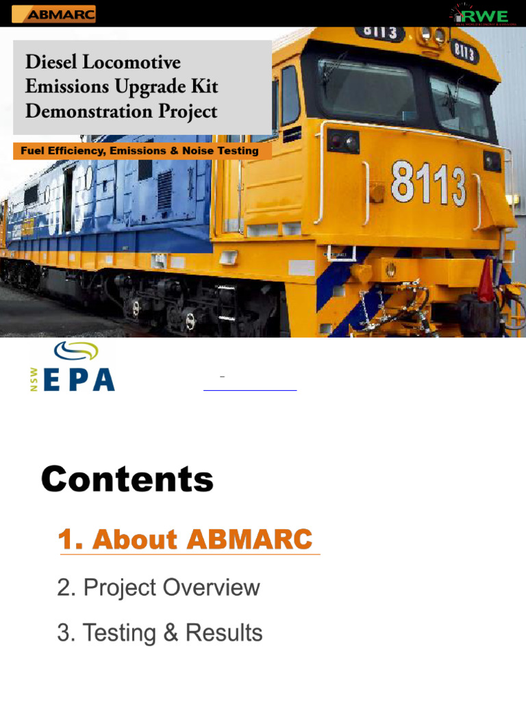 Diesel Locomotive Emissions Upgrade Kit | PDF | Fuel Injection ...
