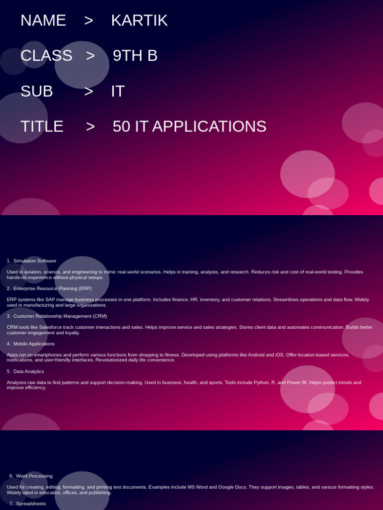 50 Essential IT Applications Explained | PDF | Augmented Reality ...