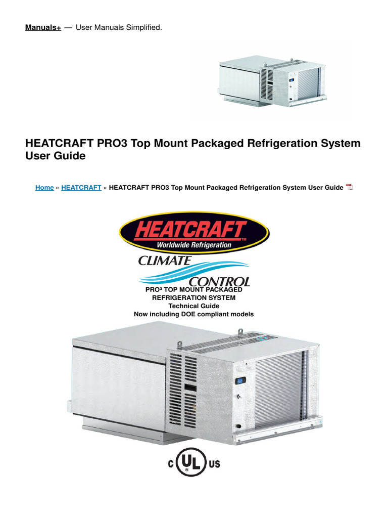 Heatcraft PRO³ Refrigeration System Guide | PDF | Refrigerator ...