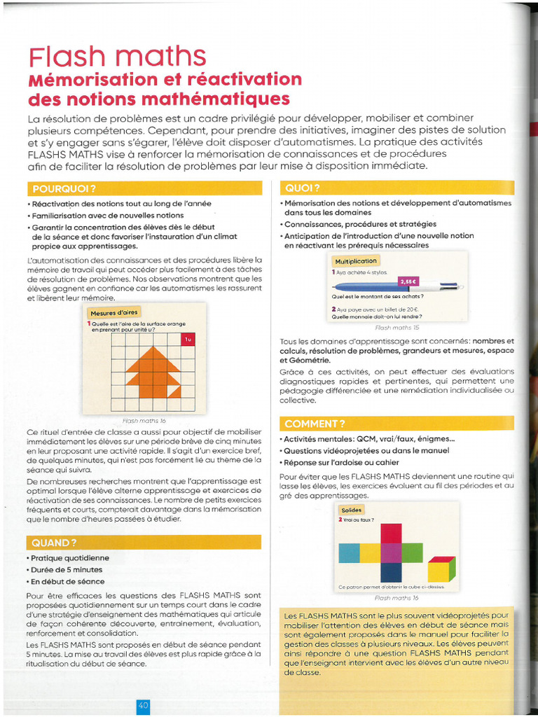 Maths Au CM2 Periode 1 | PDF