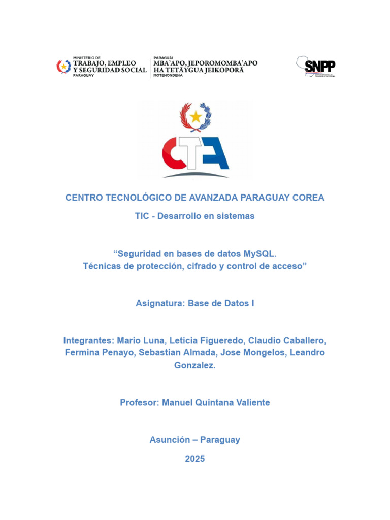 Seguridad MySQL | PDF | Seguridad | La seguridad informática