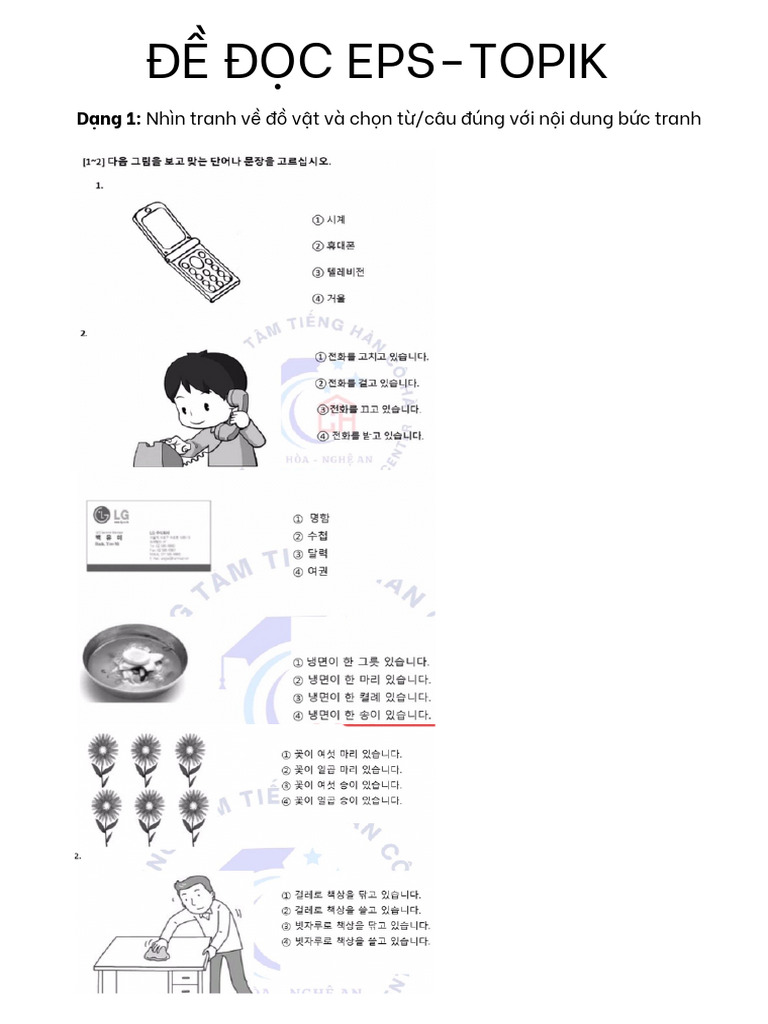 Đề đọc eps-topik | PDF