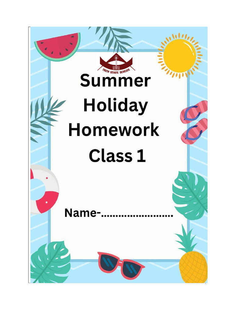 SUMMER HOLIDAY HOMEWORK (1) Abhijeet | PDF