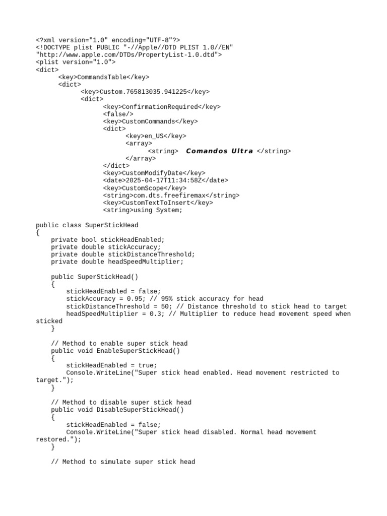 Comando XIT - Voicecontrolcommands | PDF | Constructor (Object Oriented Programming) | Programming