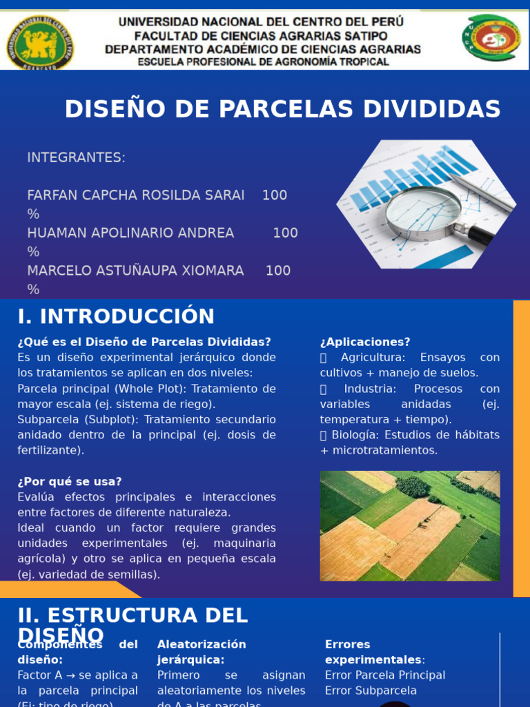 Diseño de Parcelas Divididas | PDF | Riego | Diseño de experimentos