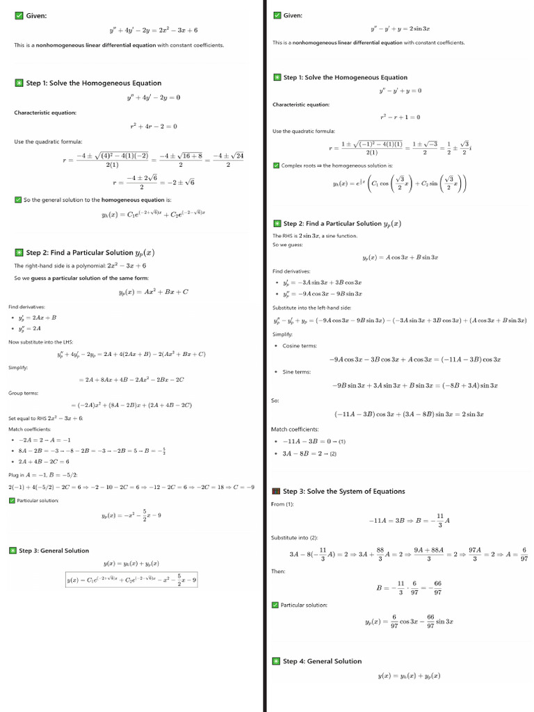 Differential Equation | PDF