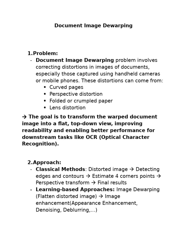 Document Image Dewarping | PDF | Image Segmentation | Artificial ...