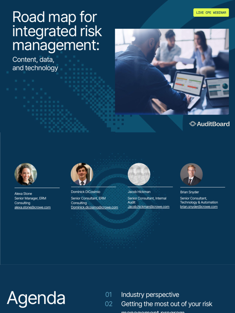 AB WS Roadmapforintegratedriskmanagement2025 05 | PDF | Risk | Risk ...