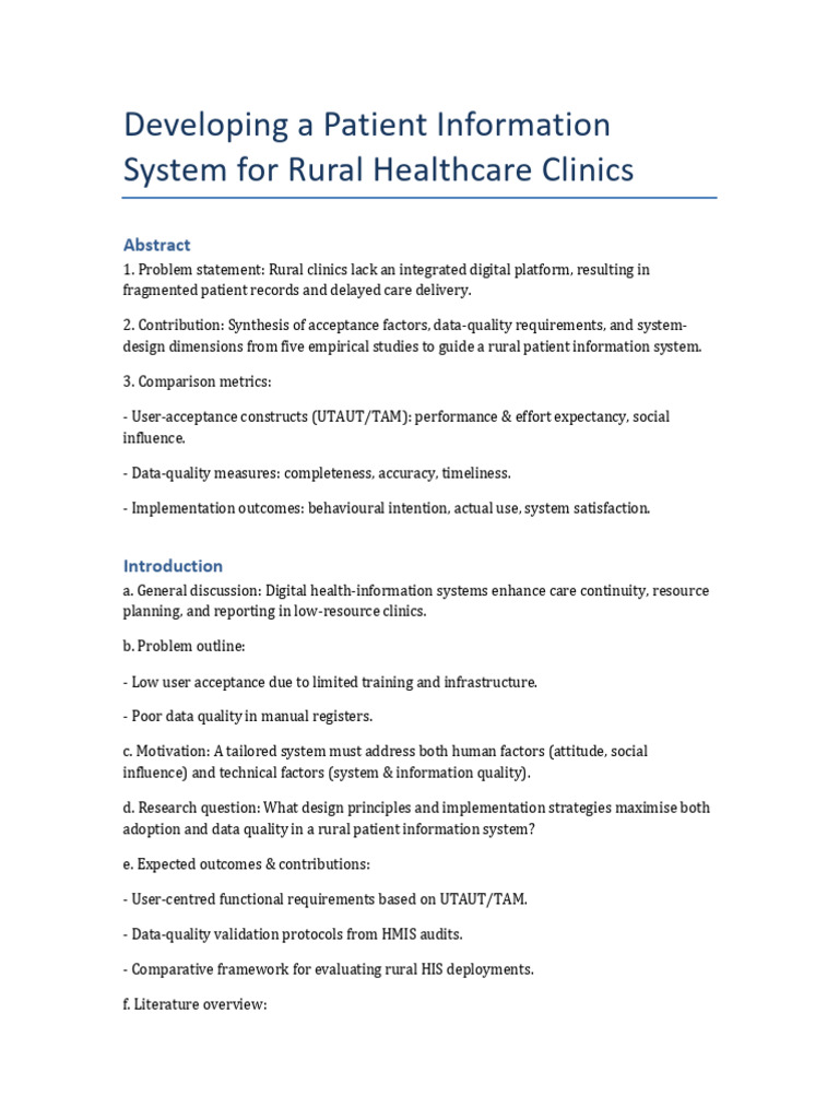 Patient Info System Paper Review by Tashdid 2010677 | PDF