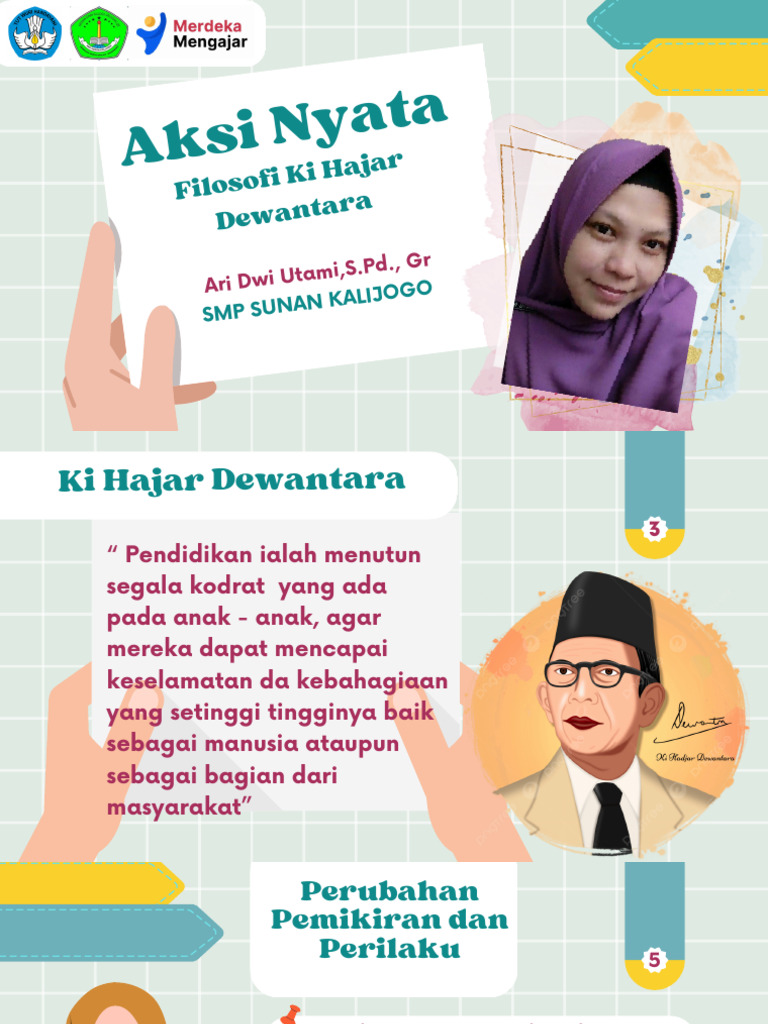 Aksi Nyata Ari Dwi Utami Filosofi Ki Hajar Dewantara | PDF