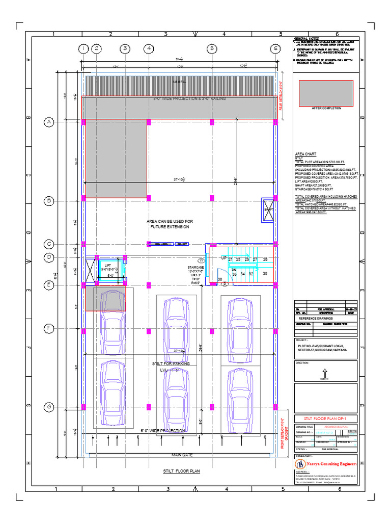 Stilt Floor Plan for Parking Design | PDF
