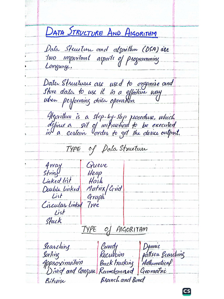 Data Structure & Algorithm | PDF