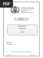 GR 11 Mathematics P2 (English) November 2022 Question Paper | PDF