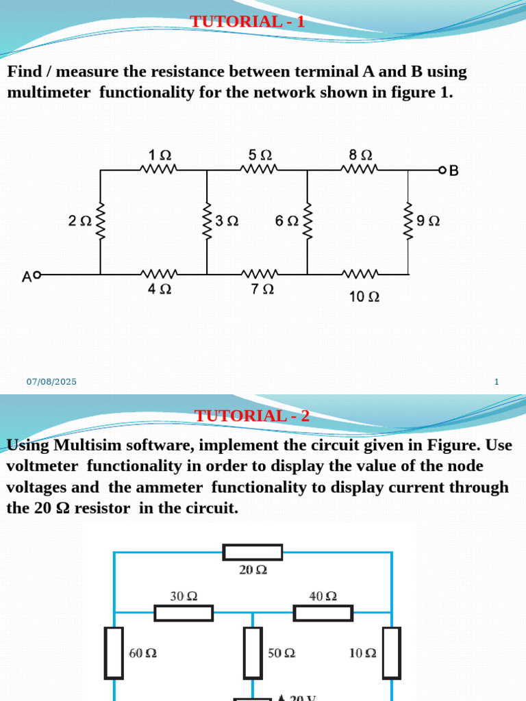 TUTORIALS | PDF | Rectifier | Electrical Network