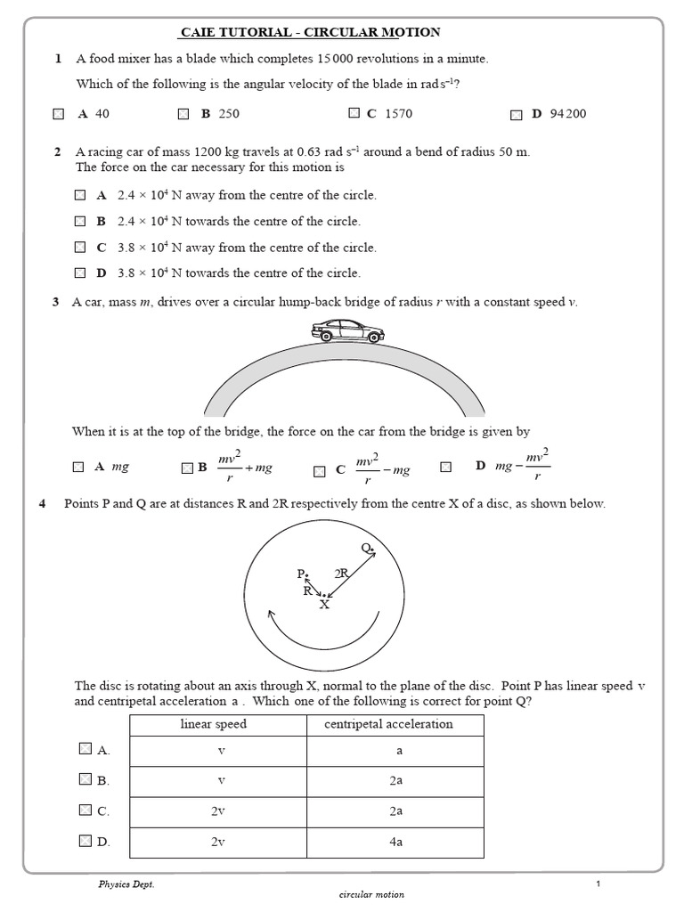 Angular Motion and Centripetal Forces | PDF | Acceleration | Force