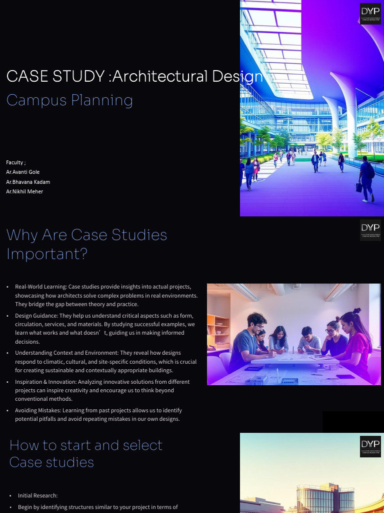 Case Study Campus Planning - PPT | PDF | Learning | Landscape