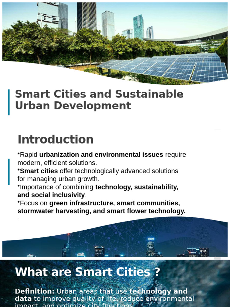 Smart Cities for Sustainable Development | PDF | Green Infrastructure ...
