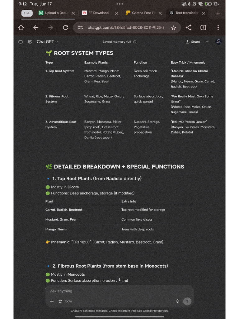 Biology Chapter 5 and 7 Ncert | PDF