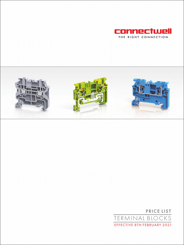 Connectwell Terminal Blocks Price List | PDF