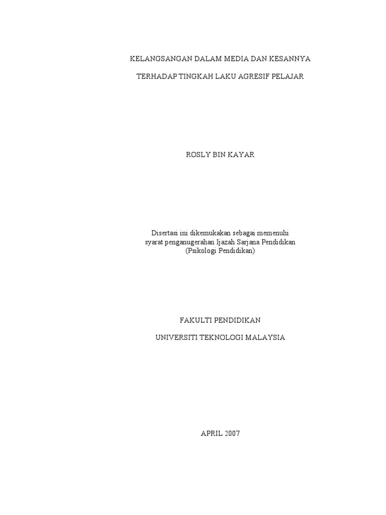 Rosly Kayar MFP | PDF