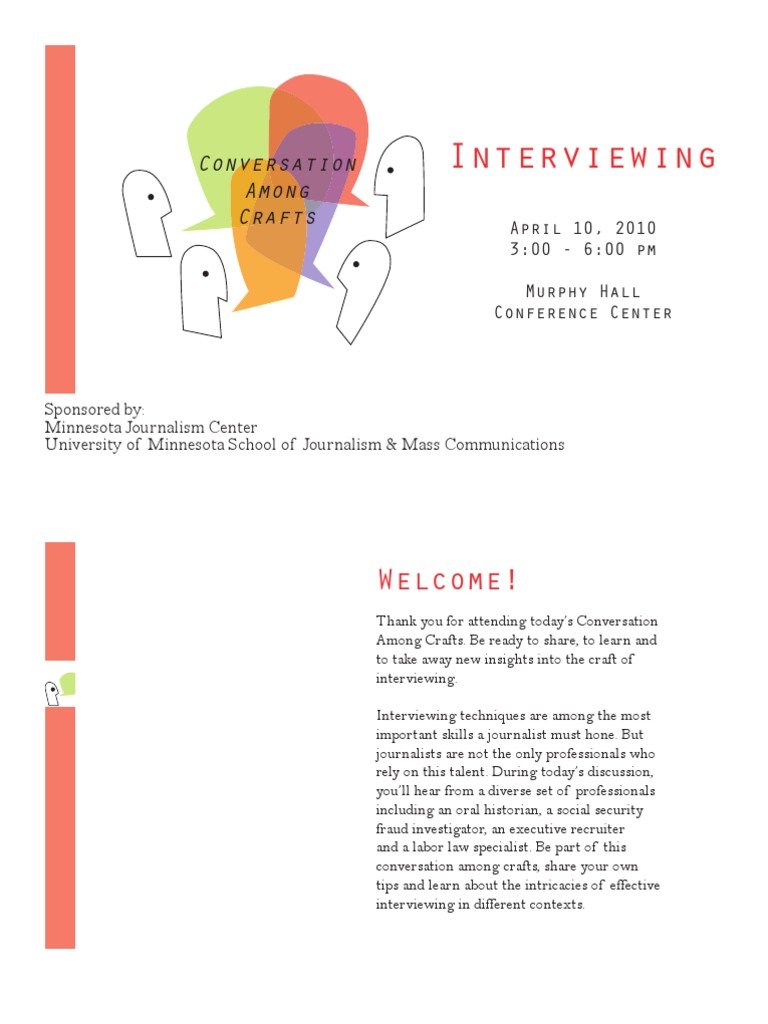 Interviewing Program MJC UMN | PDF | University Of Minnesota | Federal ...