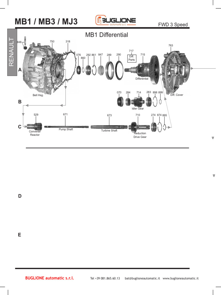 01 - Renault Mb1 Mb3 Mj3 | PDF | Motor Vehicle | Vehicle Technology