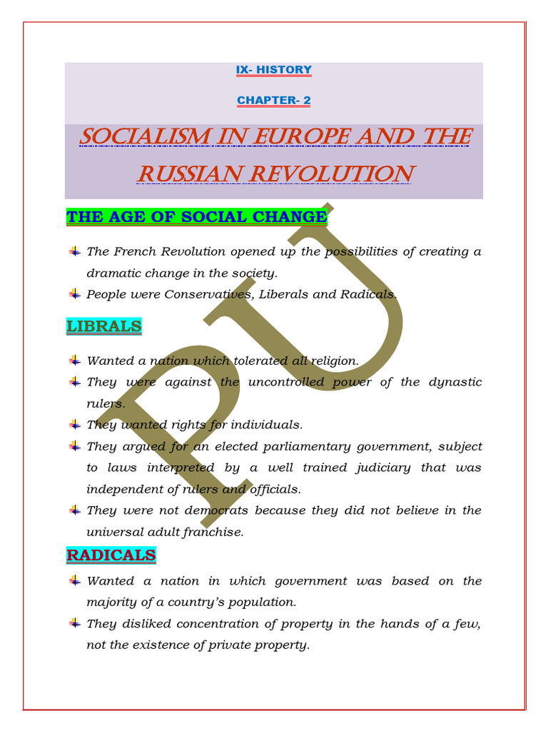 Socialism and the Russian Revolution | PDF | Bolsheviks | Russian Empire