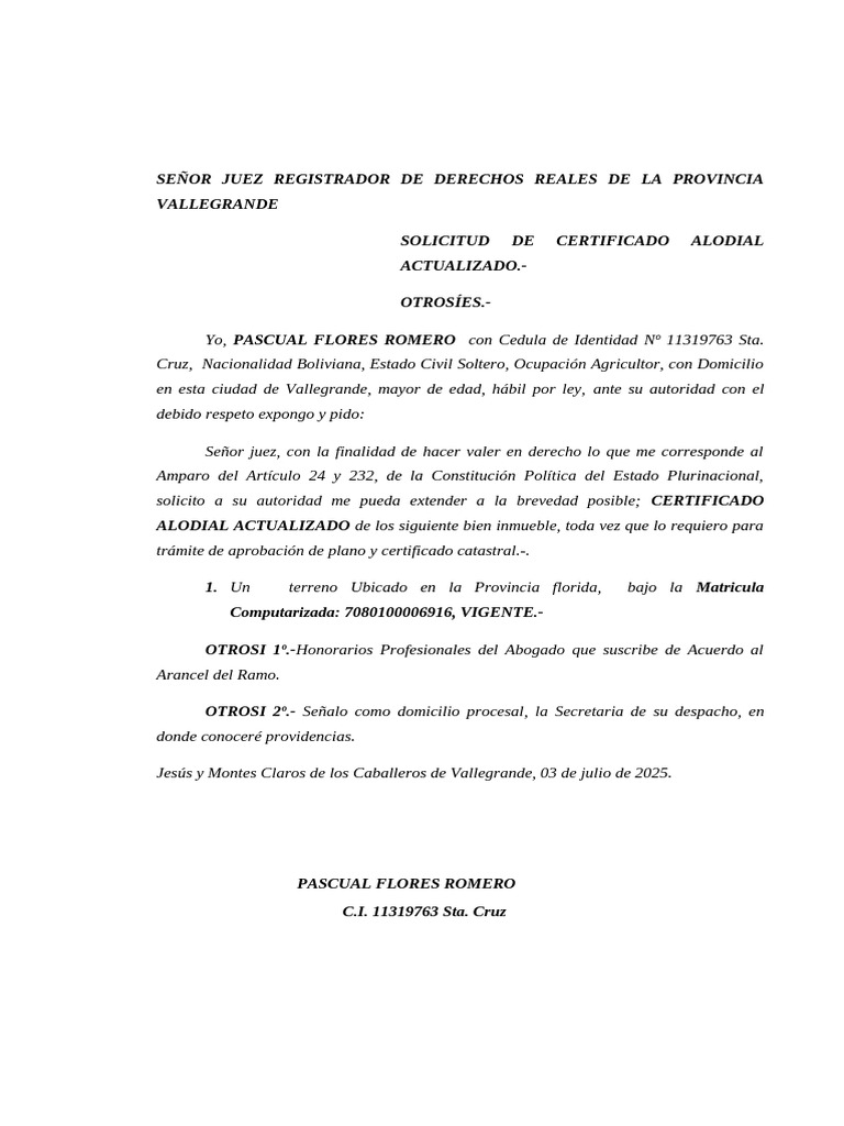 Alodial Modelo Wilson | PDF