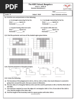 Grade 5 Math: Perimeter, Area, Volume Worksheet | PDF
