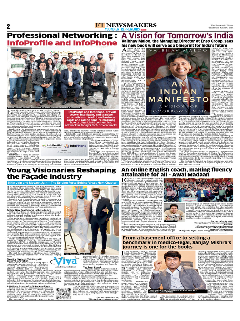ET - Newsmakers - YE - 26th June 2025-Pg2 | PDF